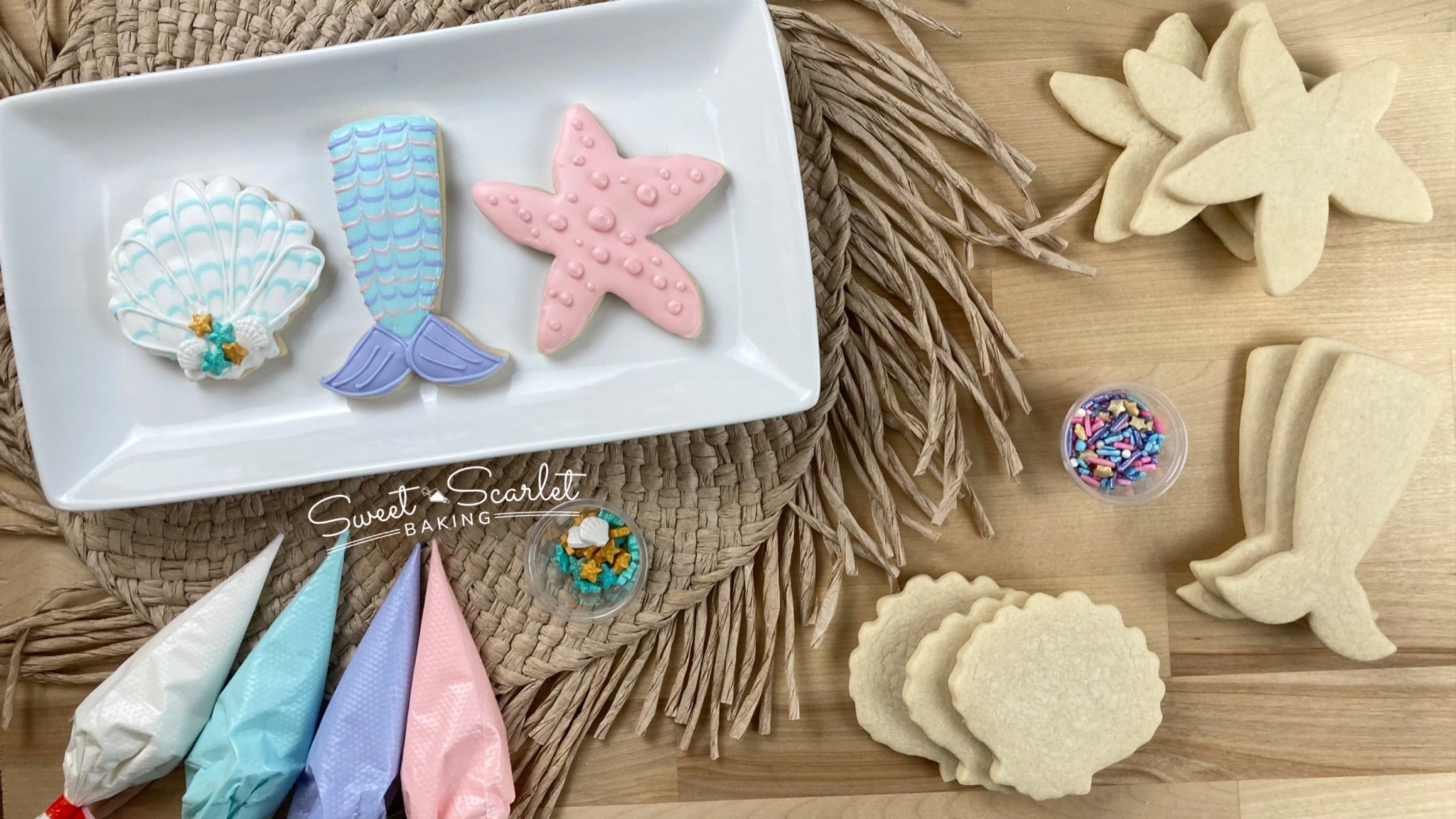 Learn How to Decorate Ocean Sugar Cookies with Royal Icing – Sweet ...