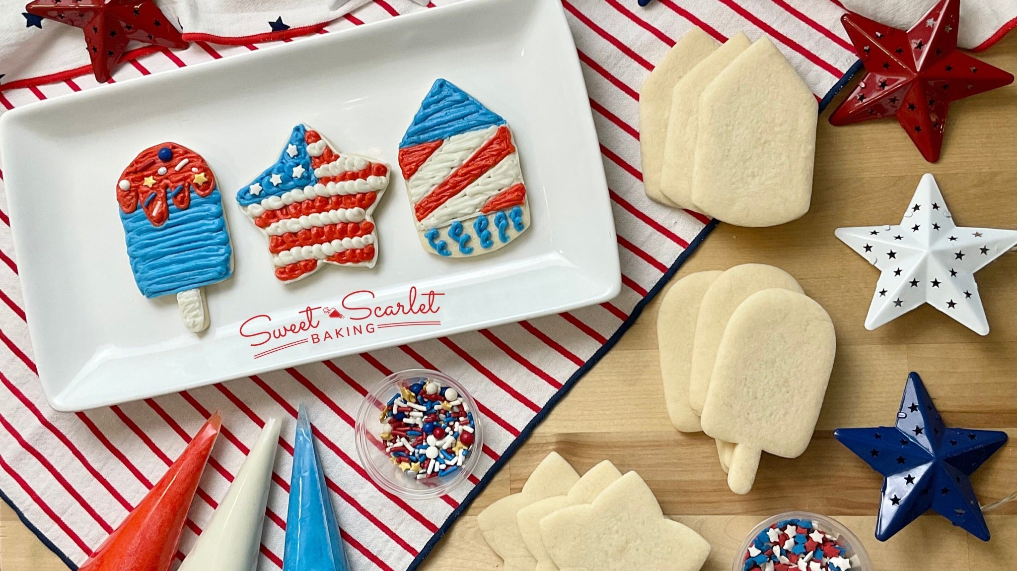 Learn How to Decorate Patriotic Sugar Cookies with Buttercream Icing ...
