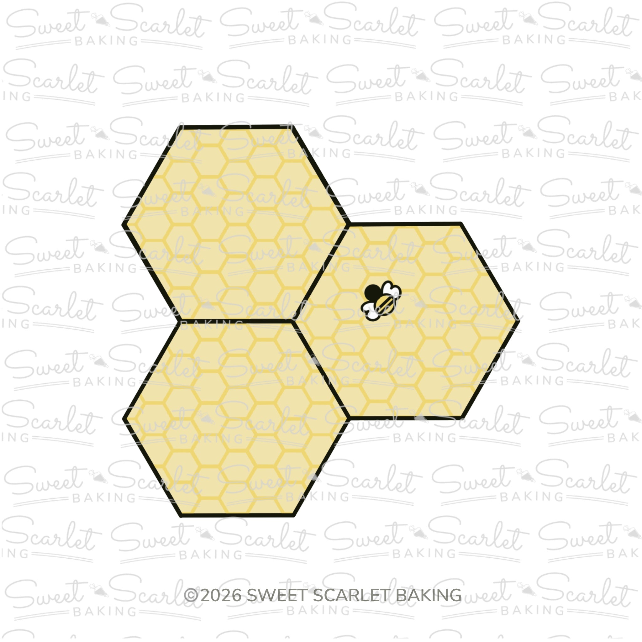 Honeycomb Cookie Cutter – Sweet Scarlet Baking
