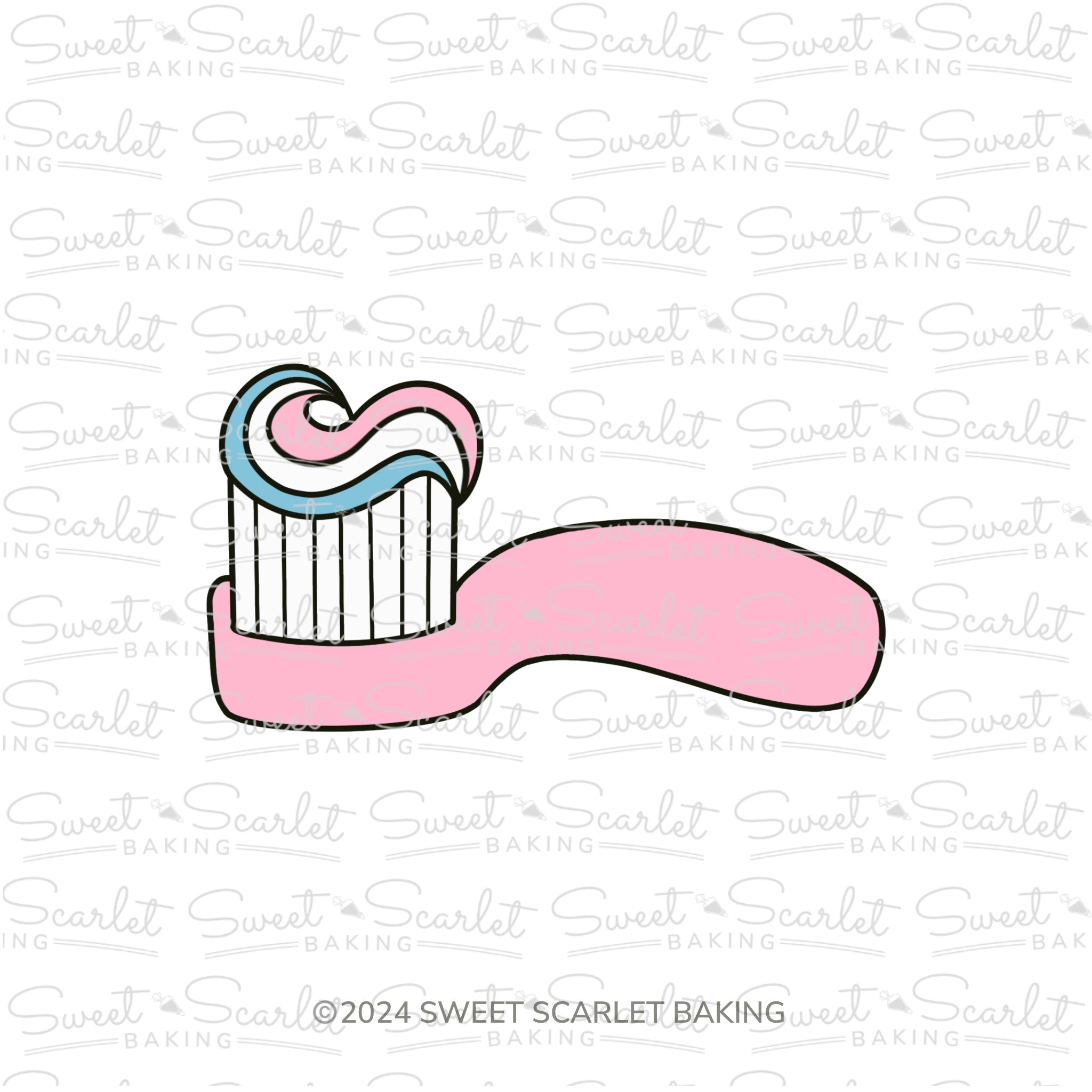 Toothbrush Cookie Cutter – Sweet Scarlet Baking