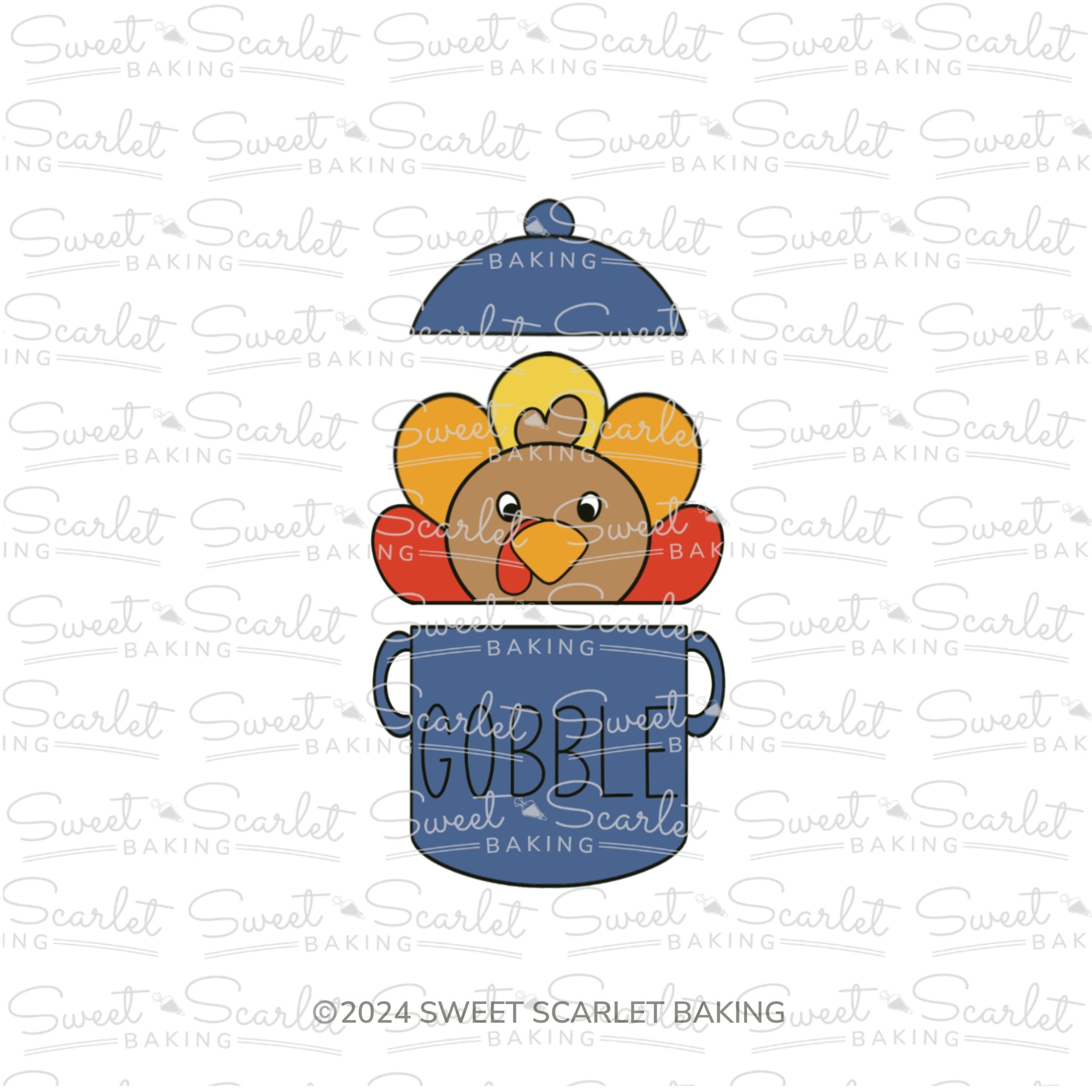 Turkey in Pot 3 Piece Cookie Cutter Set – Sweet Scarlet Baking
